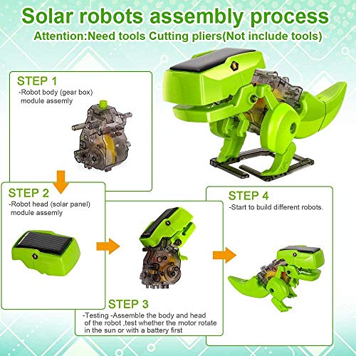 Buy Dinosaurs Solar Robot Toy 4 in 1 Stem | eRomman
