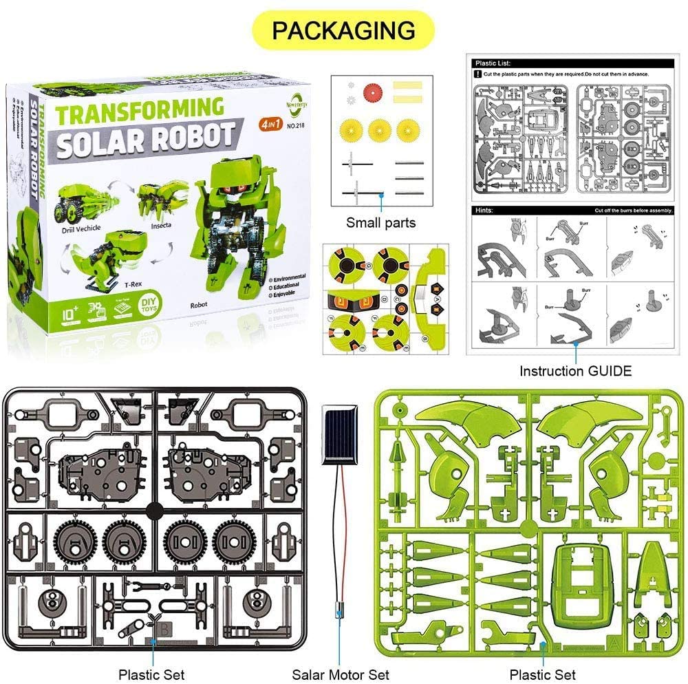 Buy Dinosaurs Solar Robot Toy 4 in 1 Stem | eRomman