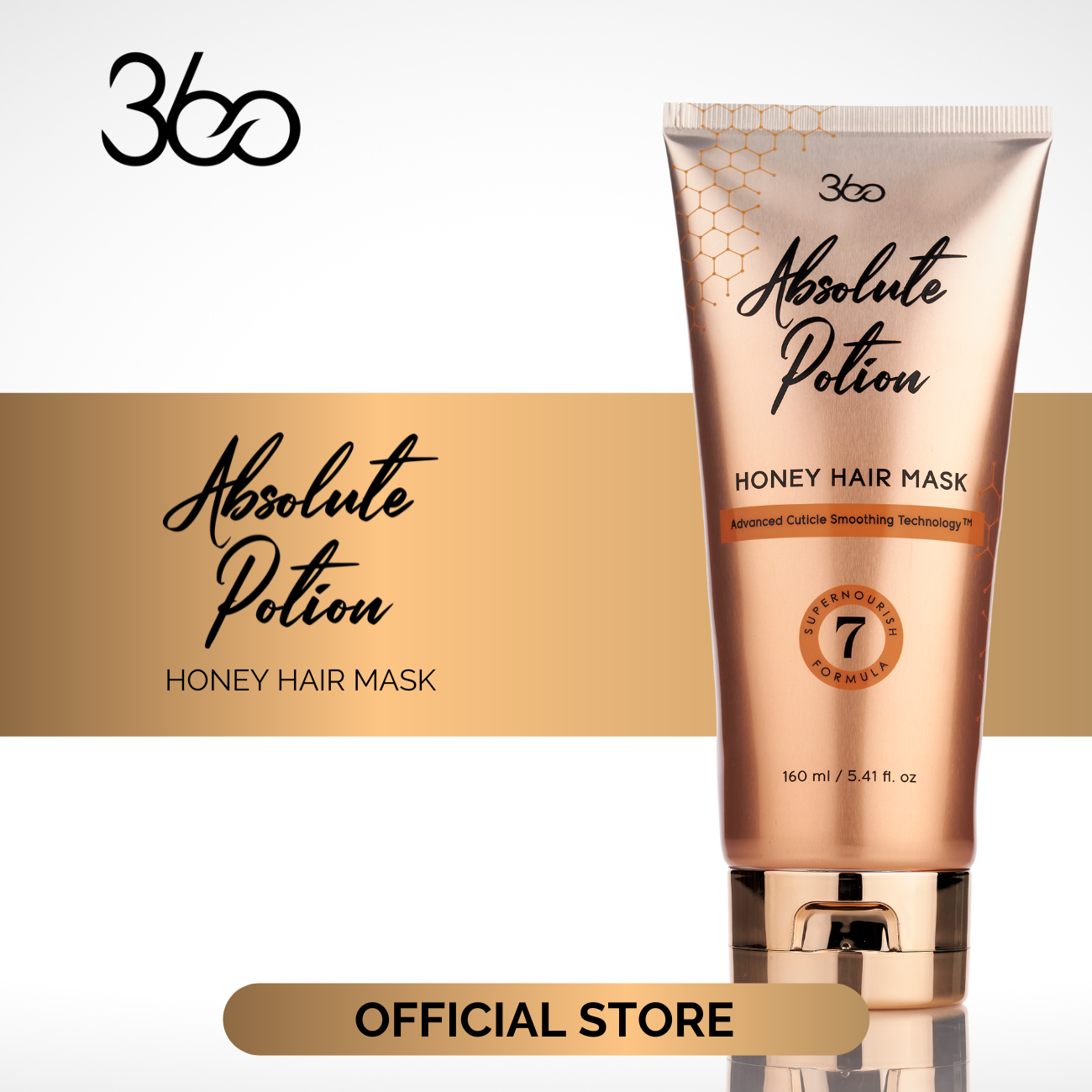 Buy 360 Haircare Absolute Potion Honey Hair Mask (160ml) | eRomman