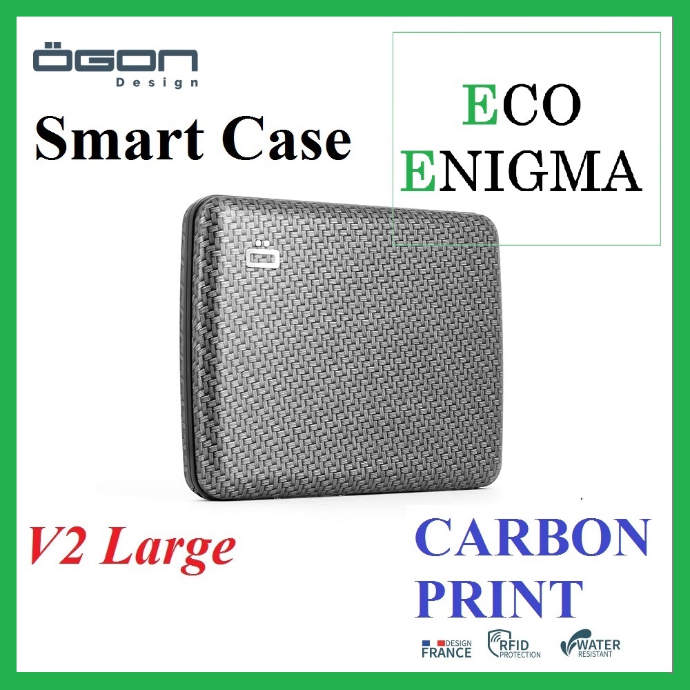 Buy Ecoenigma Ogon Smart Case V2 Large Aluminium Wallet - Carbon Print ...