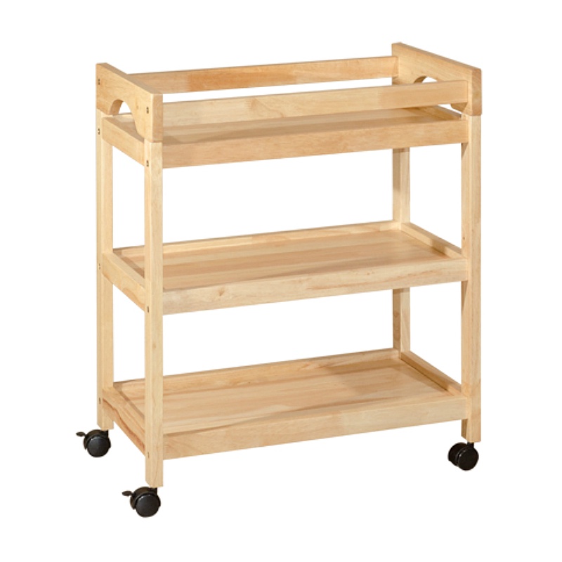 Buy Hometech2u POLO SOLID WOOD TROLLEY 3-TIERS 3 LEVEL TROLLEY KITCHEN ...
