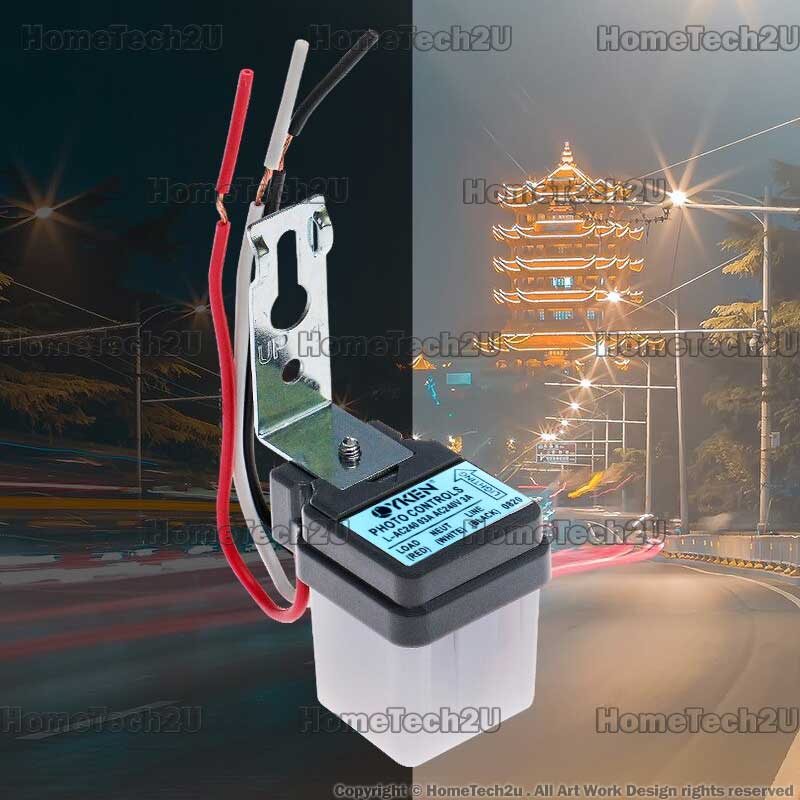 Buy Hometech2u Street Light Switch PhotoSwitch AC 240V 3A 6A 10A Auto ...