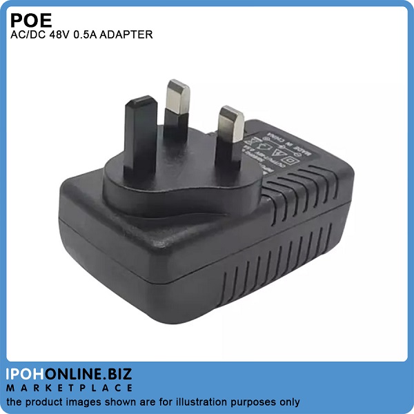 Buy Ipohonline POE Power Supply 48V 0.5A PoE Injector Adapter UK Plug ...