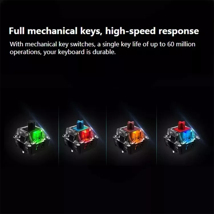 Buy Ipohonline RAPOO GK500 RGB Backlit Mechanical Gaming Keyboard ...