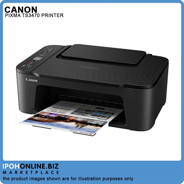 Buy Ipohonline Canon PIXMA TS3470 Compact Wireless All-In-One Print ...