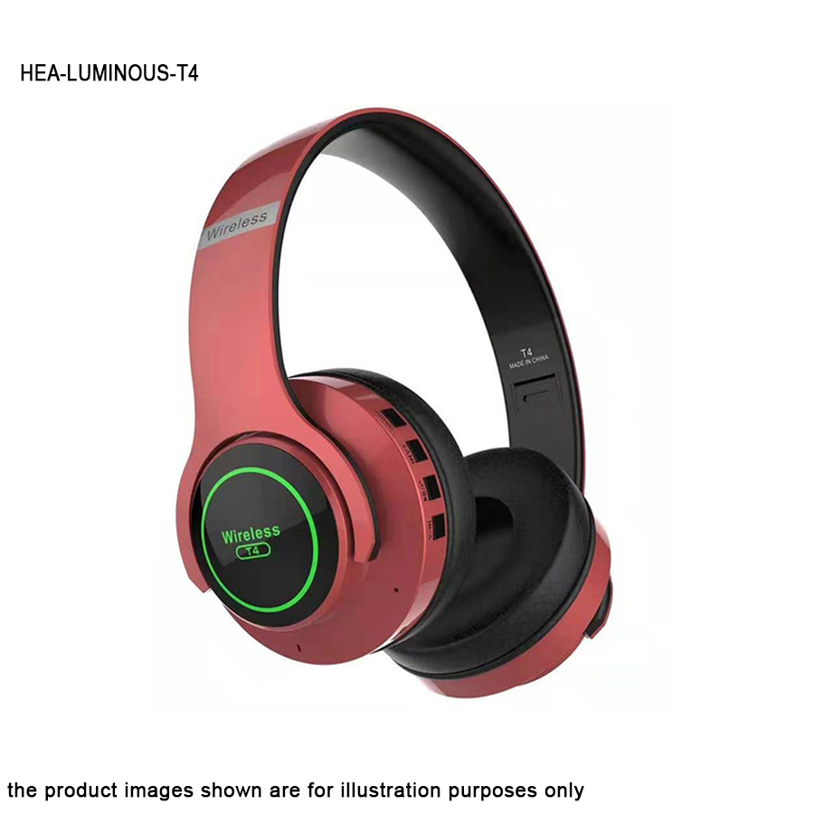 Buy Ipohonline Luminious T4 Wireless Headset With LED Support a Variety ...