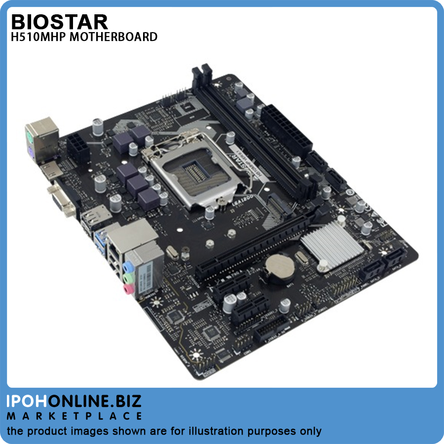 Buy Ipohonline Biostar H510MHP 10th & 11th Gen Intel H510 LGA1200 DDR4 ...