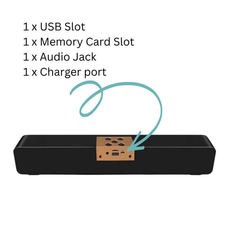 Buy Sststore Superior Stereo SD Card Slot Wireless Sound Bar Speaker ...