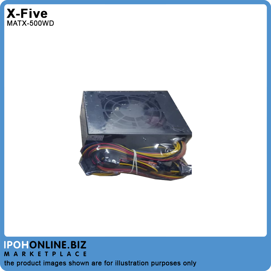 Buy Ipohonline X-Five MATX-500WD 500W Rated Mirco ATX PSU Switching ...