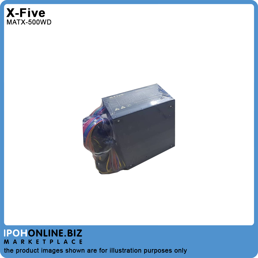 Buy Ipohonline X-Five MATX-500WD 500W Rated Mirco ATX PSU Switching ...