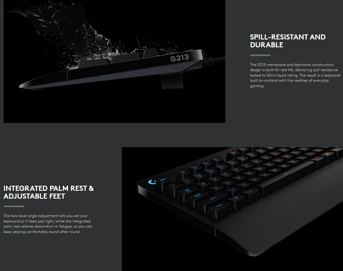 Buy Ipohonline Logitech G213 Prodigy Gaming Keyboard | eRomman