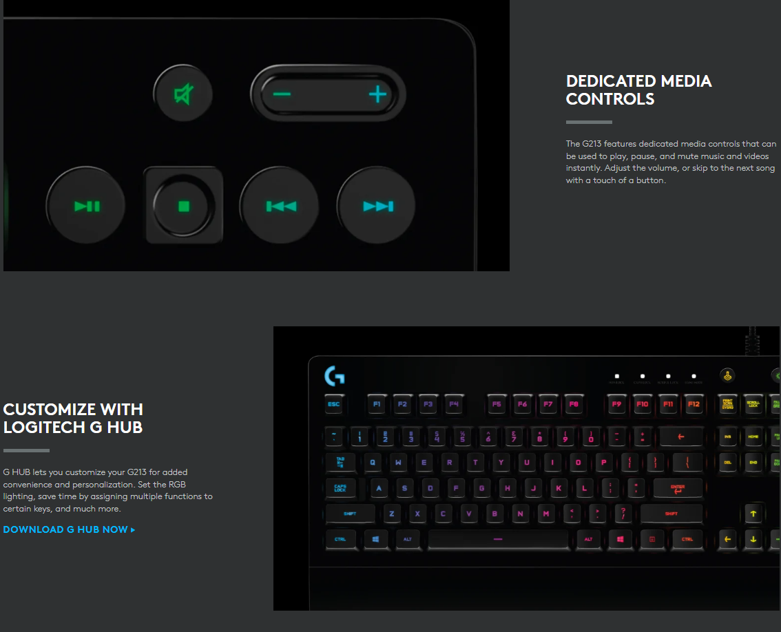 Buy Ipohonline Logitech G213 Prodigy Gaming Keyboard | eRomman