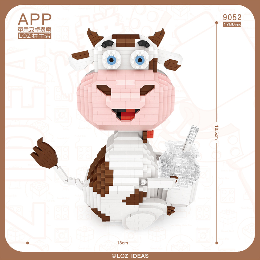 Buy Slstoys CHUP DULU LOZ 9052 Cow Nano Diamond Creative Brick Building ...
