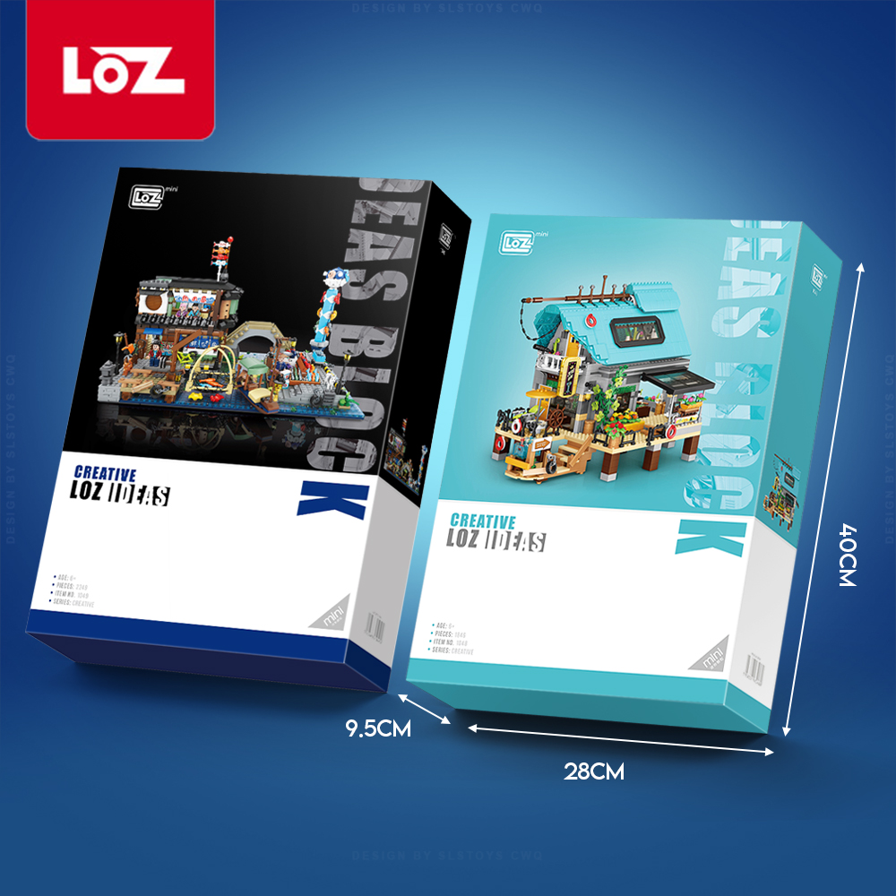 Buy Slstoys LOZ IDEAS Mini Block 1048 / 1049 Zero Bar Japanese Fish ...
