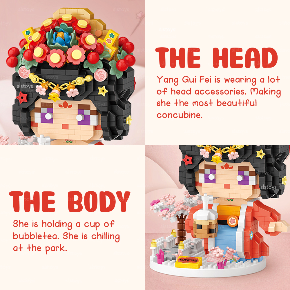 Buy Slstoys LOZ IDEAS Mini Block 8104 / 8106 Yang Gui Fei Li Bai Drama ...