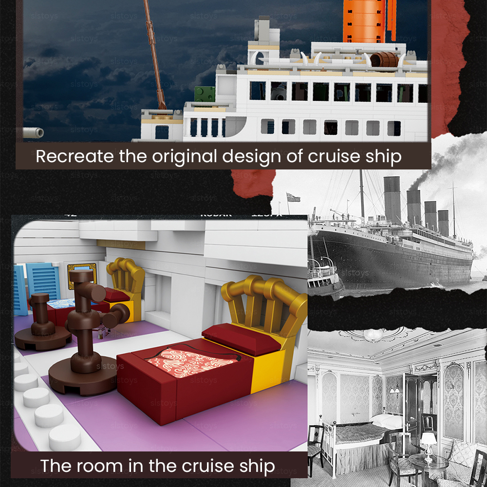 Buy Slstoys LOZ IDEAS Mini Block 1060??Titanic Cruise Ship Vehicle ...