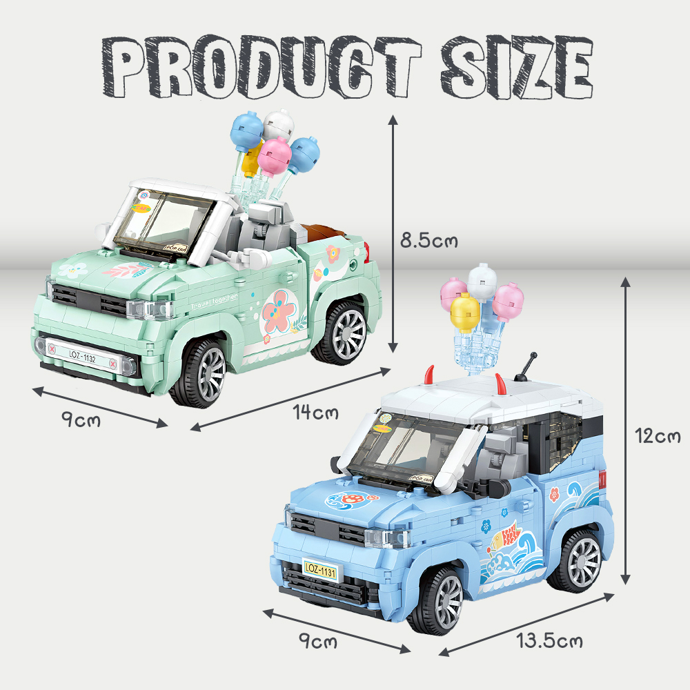 Buy Slstoys LOZ IDEAS Mini Block 1131 / 1132 Mini Car Series Classic ...