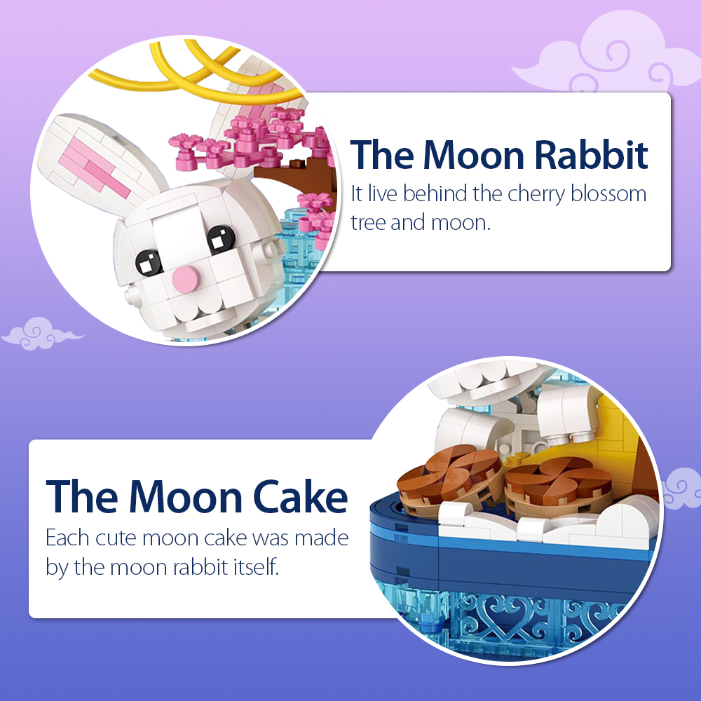 Buy Slstoys LOZ IDEAS Mini Block 1230 Moon Rabbit Pen Holder Chinese ...