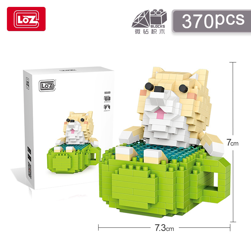 Buy Slstoys LOZ IDEAS Mini Block 9587 / 9588 / 9589 Dog Husky Corgi Tea ...