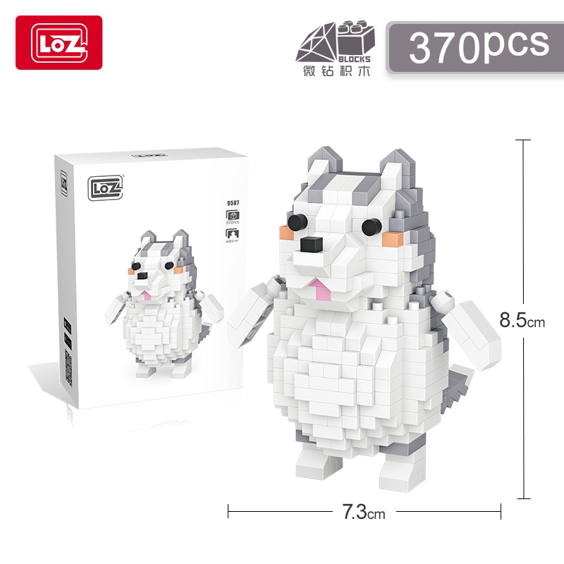 Buy Slstoys LOZ IDEAS Mini Block 9587 / 9588 / 9589 Dog Husky Corgi Tea ...
