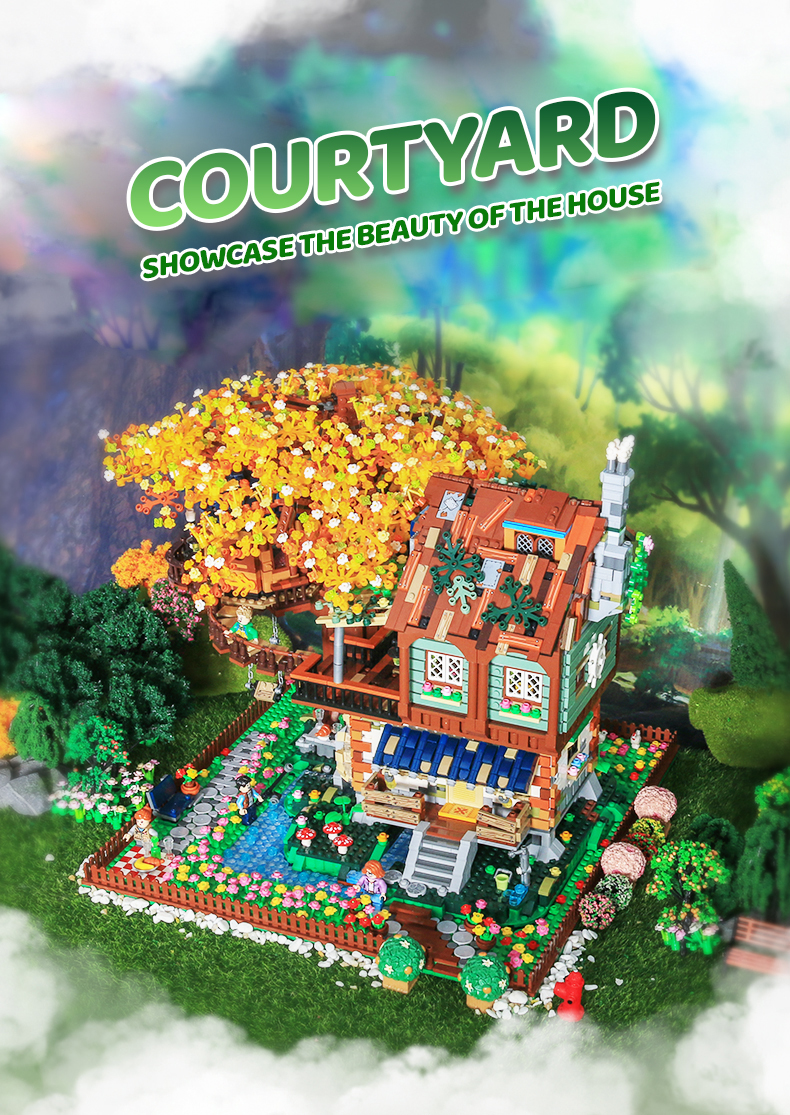 Buy Slstoys LOZ 1033 Tree House Building Architecture Nano Diamond ...