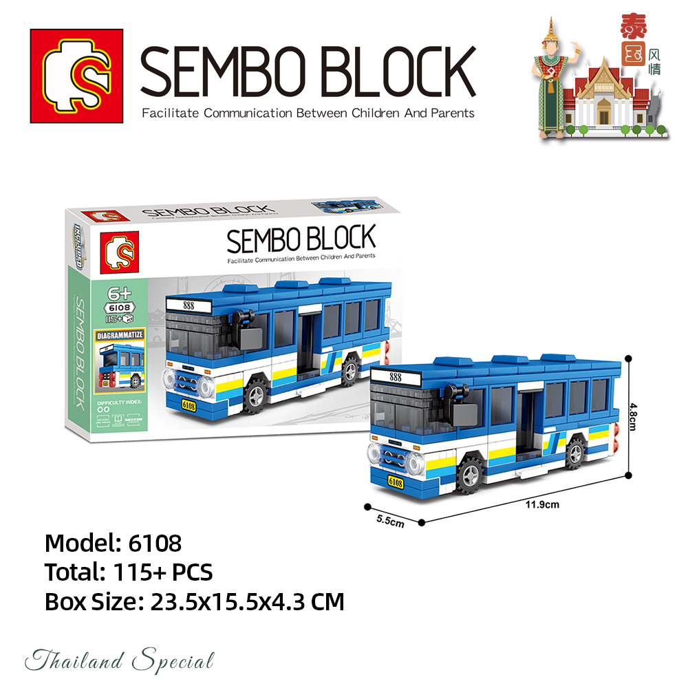 Buy Slstoys Sembo Block Street View Thai Thailand Special Vehicle ...