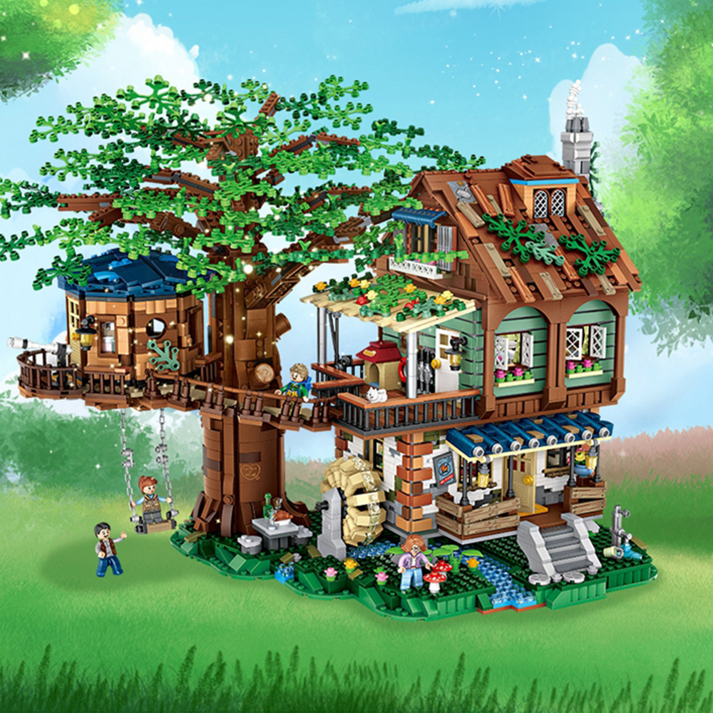 Buy Slstoys LOZ 1033 Tree House Building Architecture Nano Diamond ...