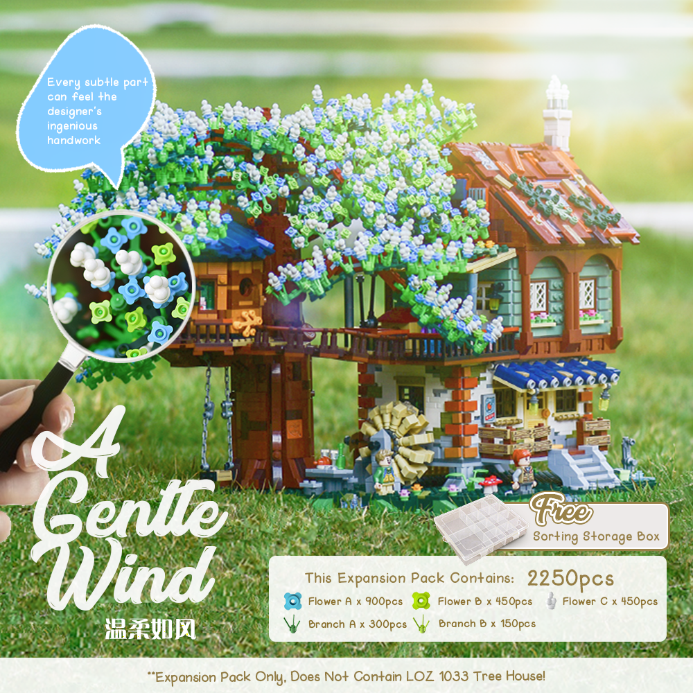 Buy Slstoys LOZ 1033 Tree House Building Architecture Nano Diamond ...