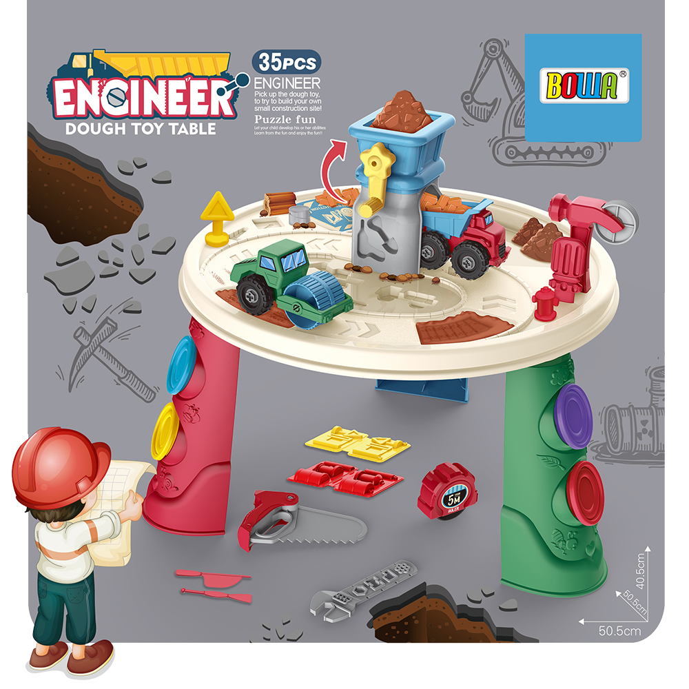 Buy Slstoys BOWA 8721 Engineer Dough Toy Table Construction Theme Lorry ...