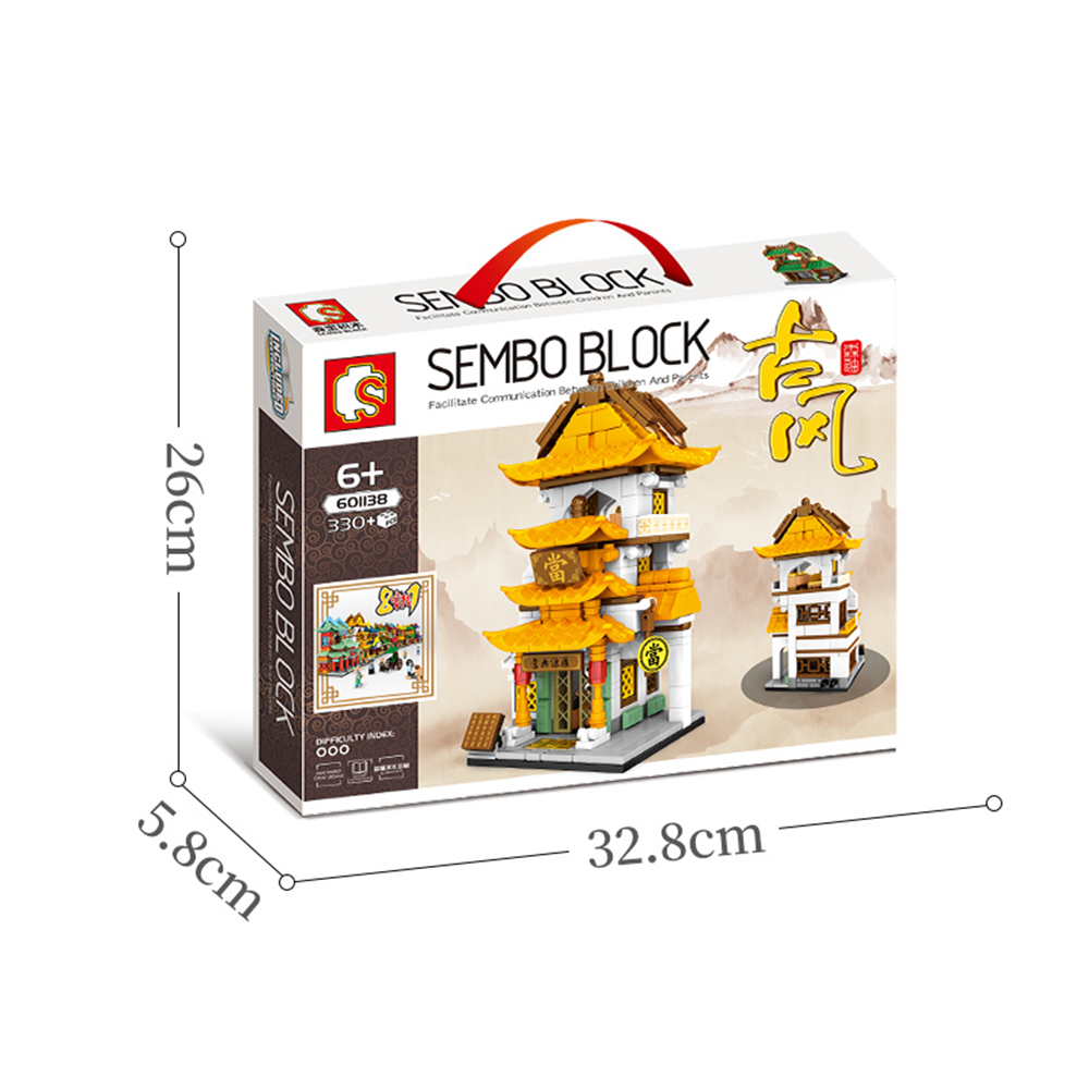 Buy Slstoys Sembo Block 601138 Pawn Shop China Ancient Chinese Street ...