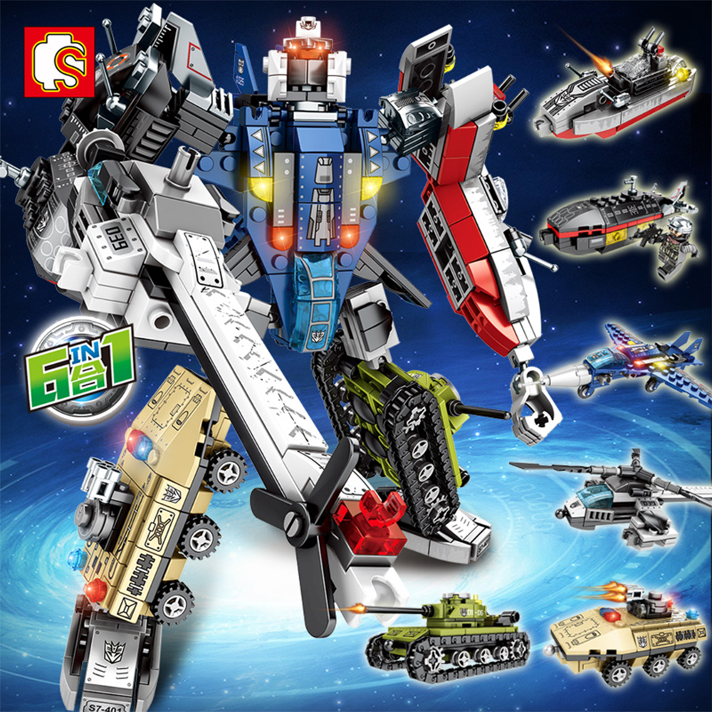 Buy Slstoys Sembo Block Mecha of Steel 103099 103100 103101 103102 ...