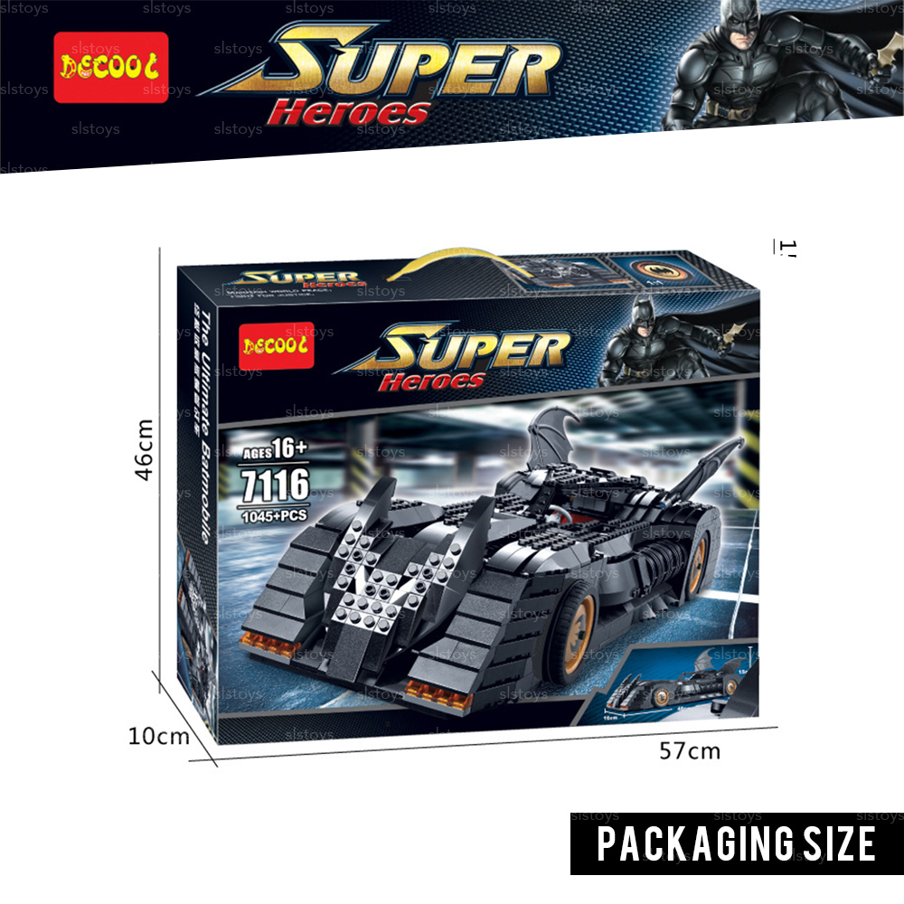 Buy Slstoys Decool Super Heroes 7116 The Ultimate Collection of Bat Chariots 1045+pcs | eRomman