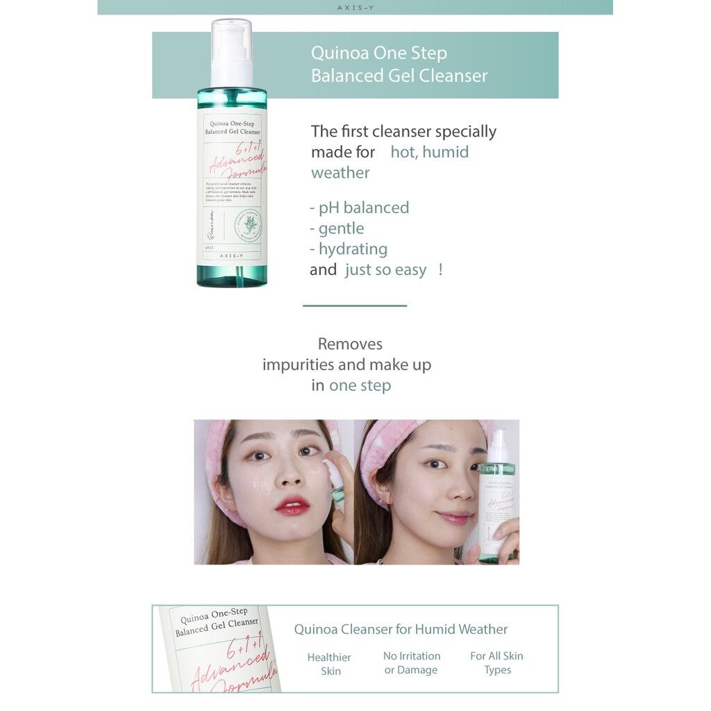 تسوق AXIS-Y Quinoa One-Step Balanced Gel Cleanser 180ML | سوق رمان