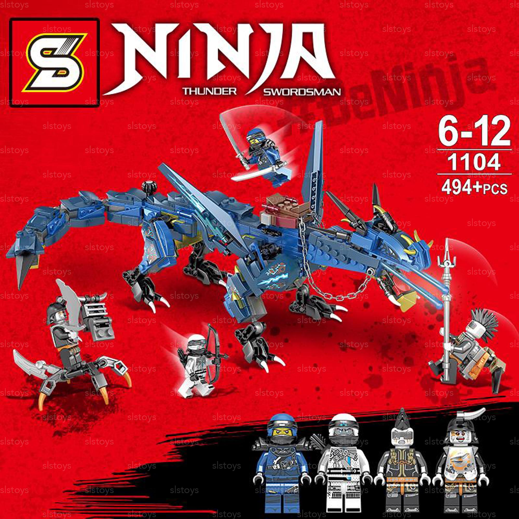 Buy Slstoys SY Ninja Thunder Swordsman Stormbringer Block No.1104 494 ...