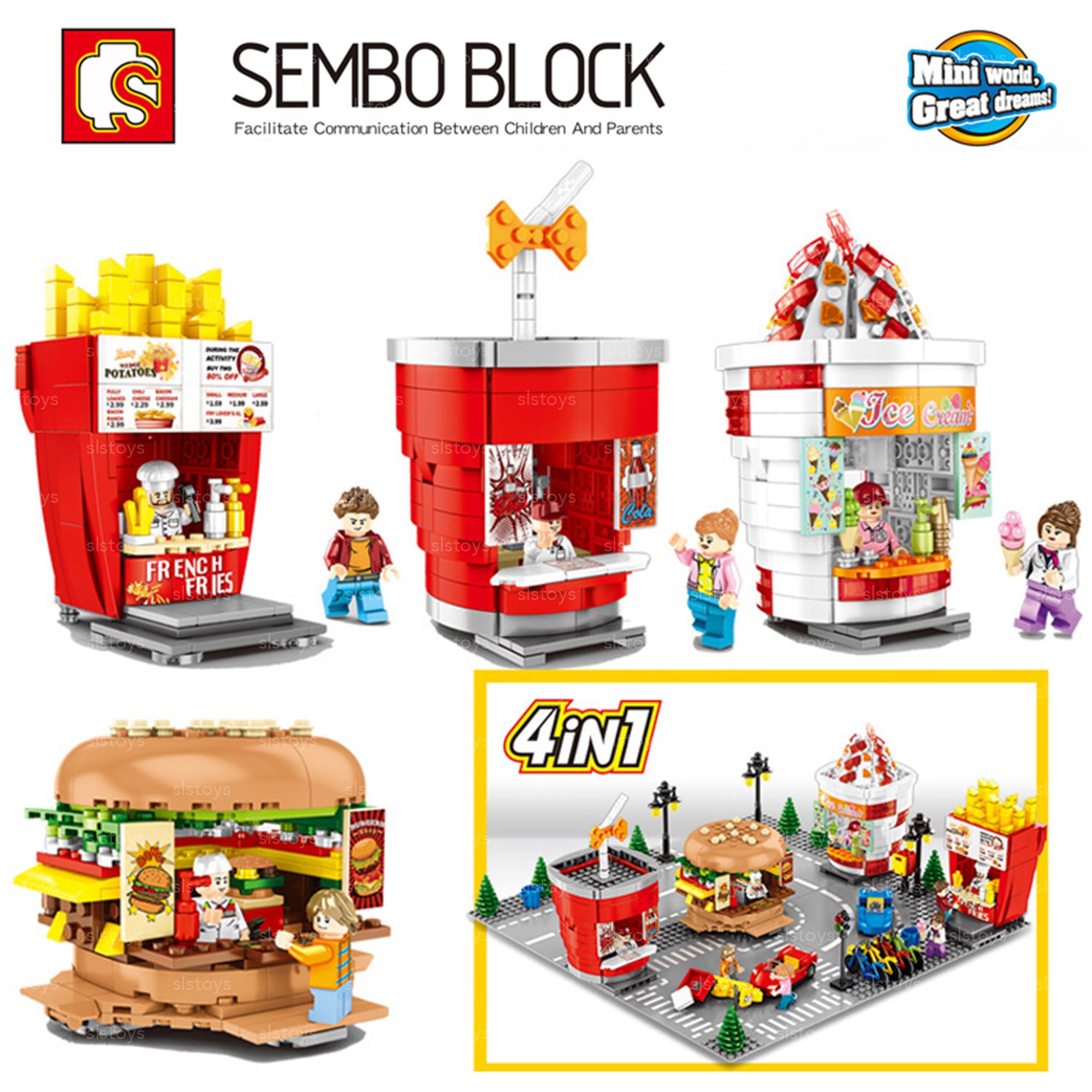 Buy Slstoys Sembo 601056 Block Building Street Series Coca Cola Soft ...