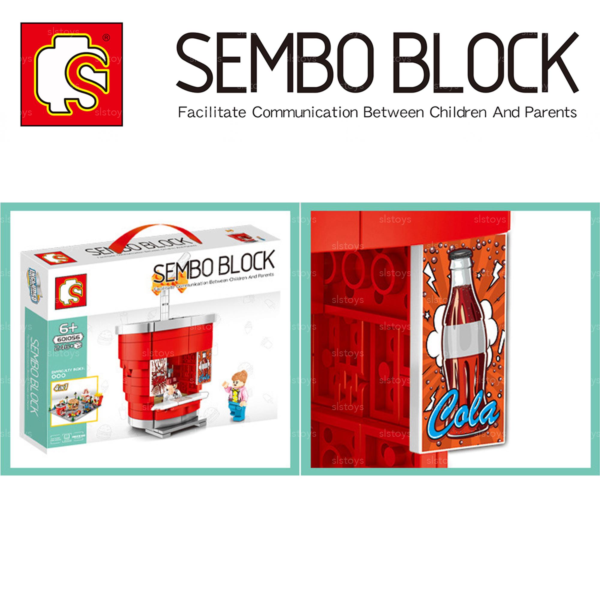 Buy Slstoys Sembo 601056 Block Building Street Series Coca Cola Soft ...