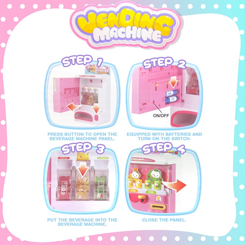 Buy Slstoys Cute Talking Vending Machine Pink/Blue Surprise Doll Kids ...
