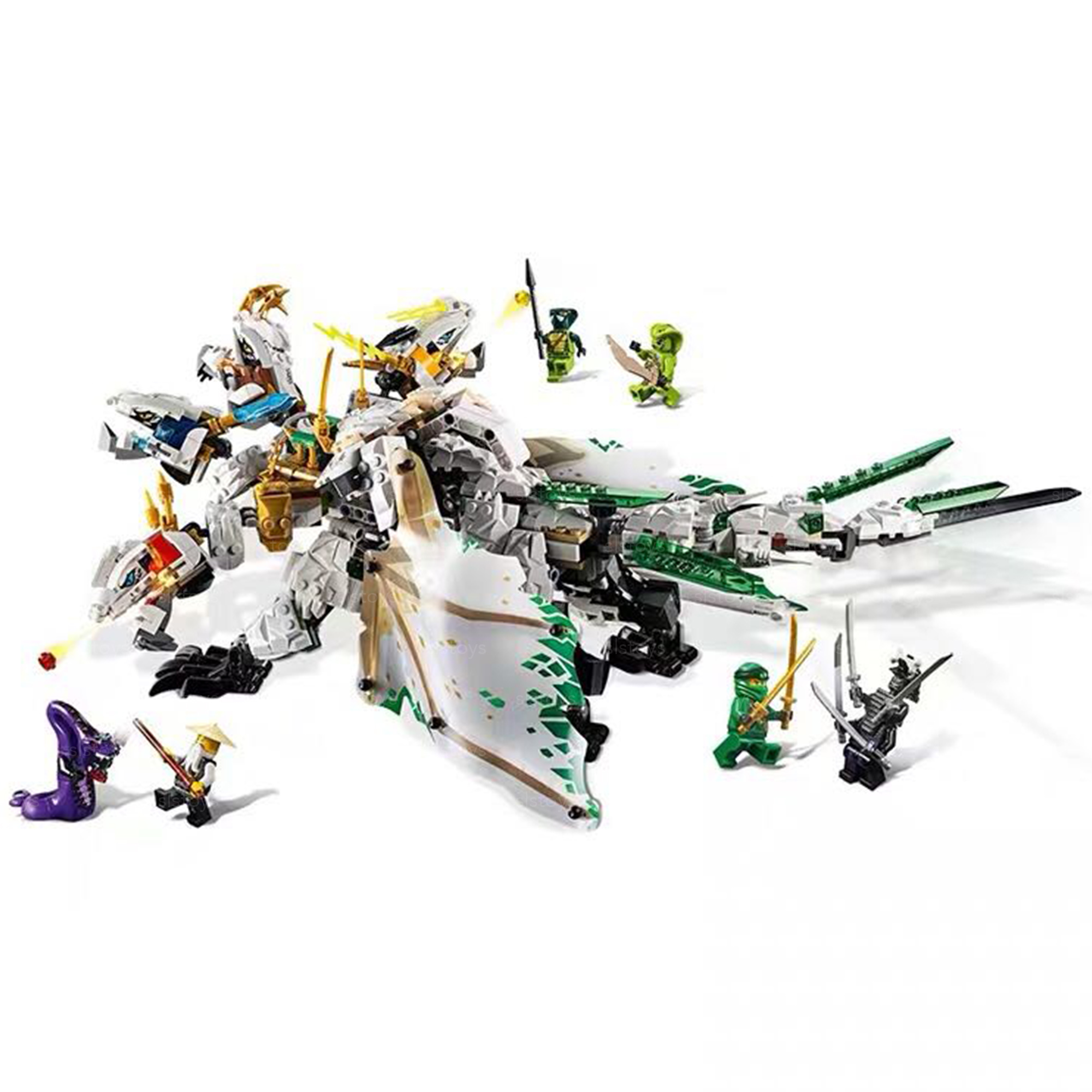 Buy Slstoys LP 06099 Ninja Saga The Ultra Dragon Model Set Building ...