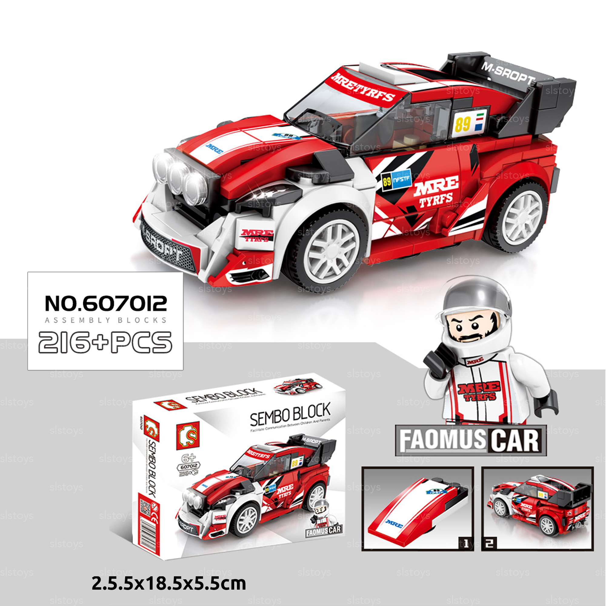 Buy Slstoys [Free Minifigure] Sembo Block 607009 607010 607011 607012 ...