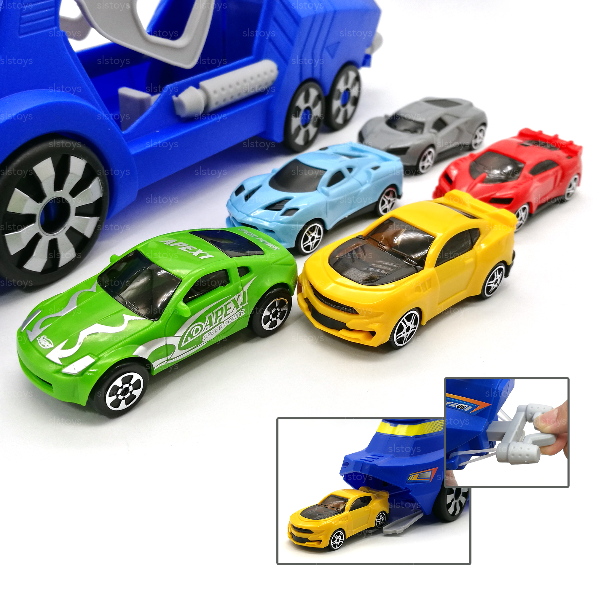 Buy Slstoys Peng Rong Ejection Car Set *including 5 Race Cars* | eRomman