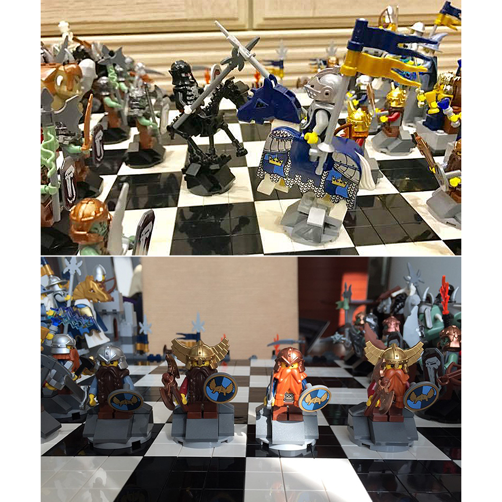 Buy Slstoys LP 16019 The Castle Giant Chess Set Brick Block 2462pcs ...