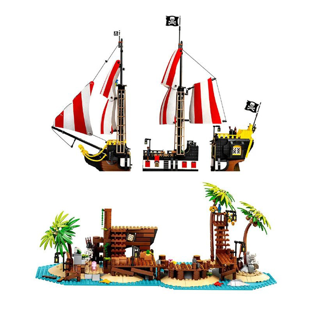 Buy Ssslstoys Zebra Blocks 698998 Pirate of Barracuda Bay Ship Building ...