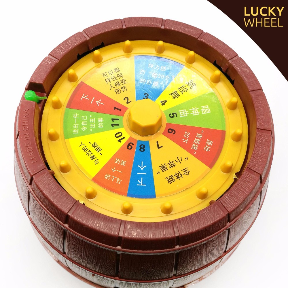 Buy Slstoys Pirate Barrel Game Lucky Wheel 2-IN-1 Trending Board Game ...