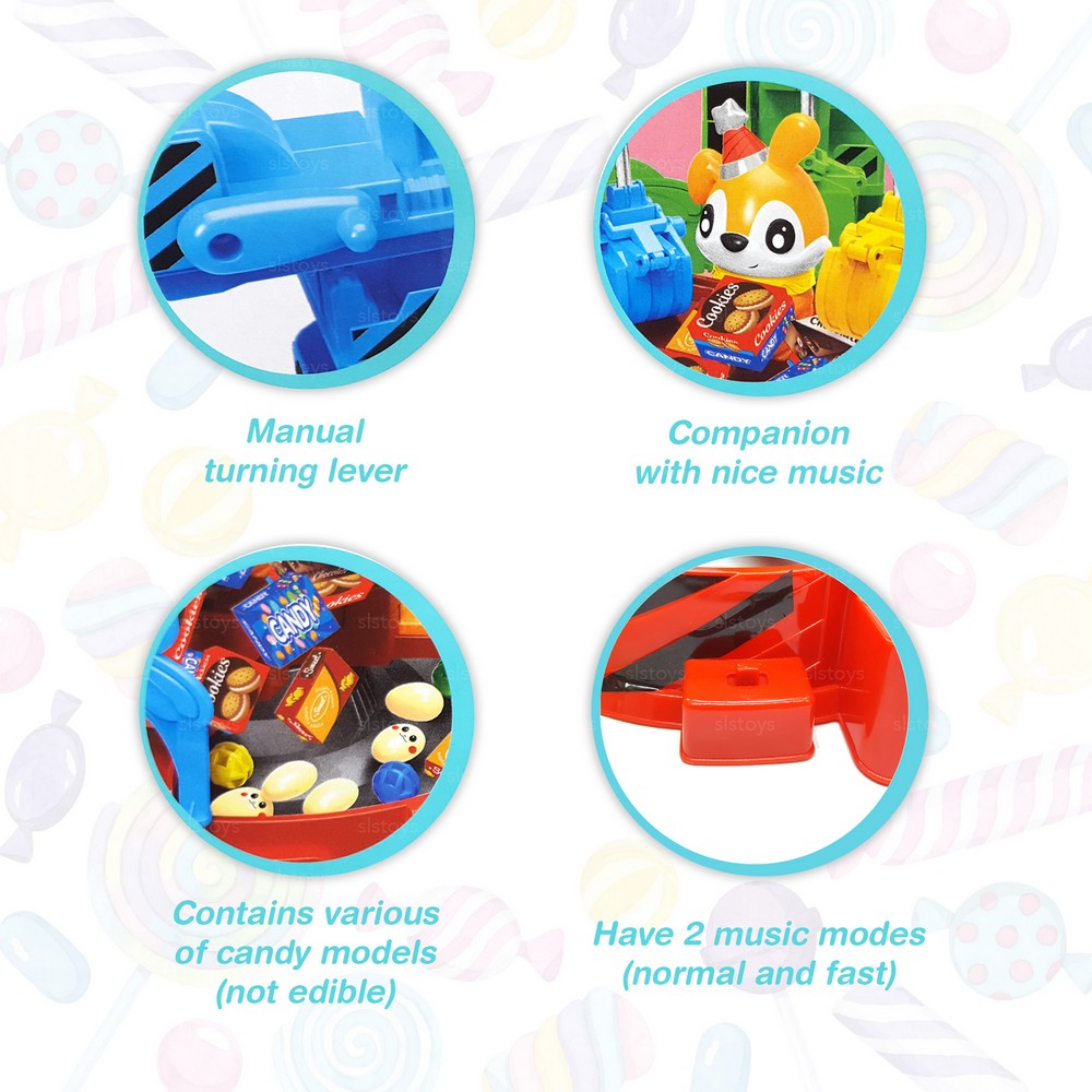 Buy Ssslstoys Battery Operated Candy Catcher Claw Machine Crane ...