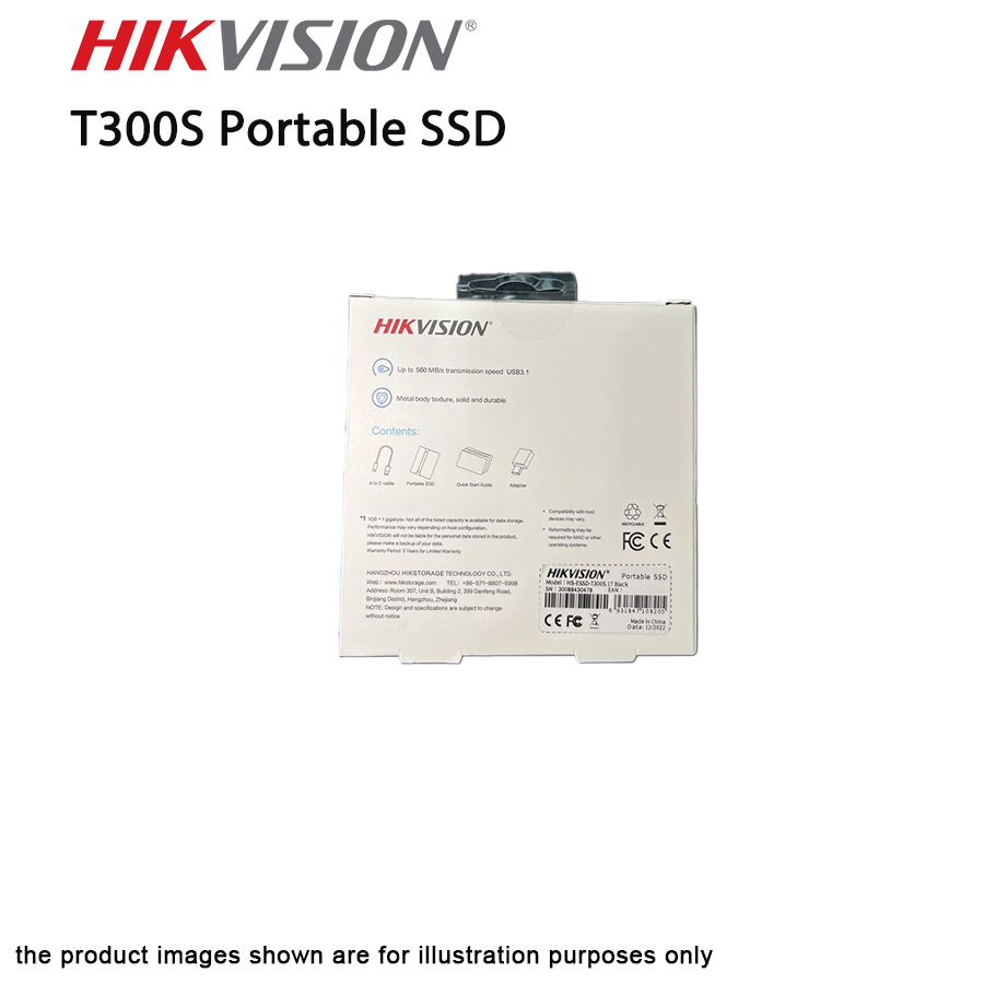 Buy Ipohonline HIKVISION T300S 1TB Black USB 3.1 Type-C Up to 560MB ...