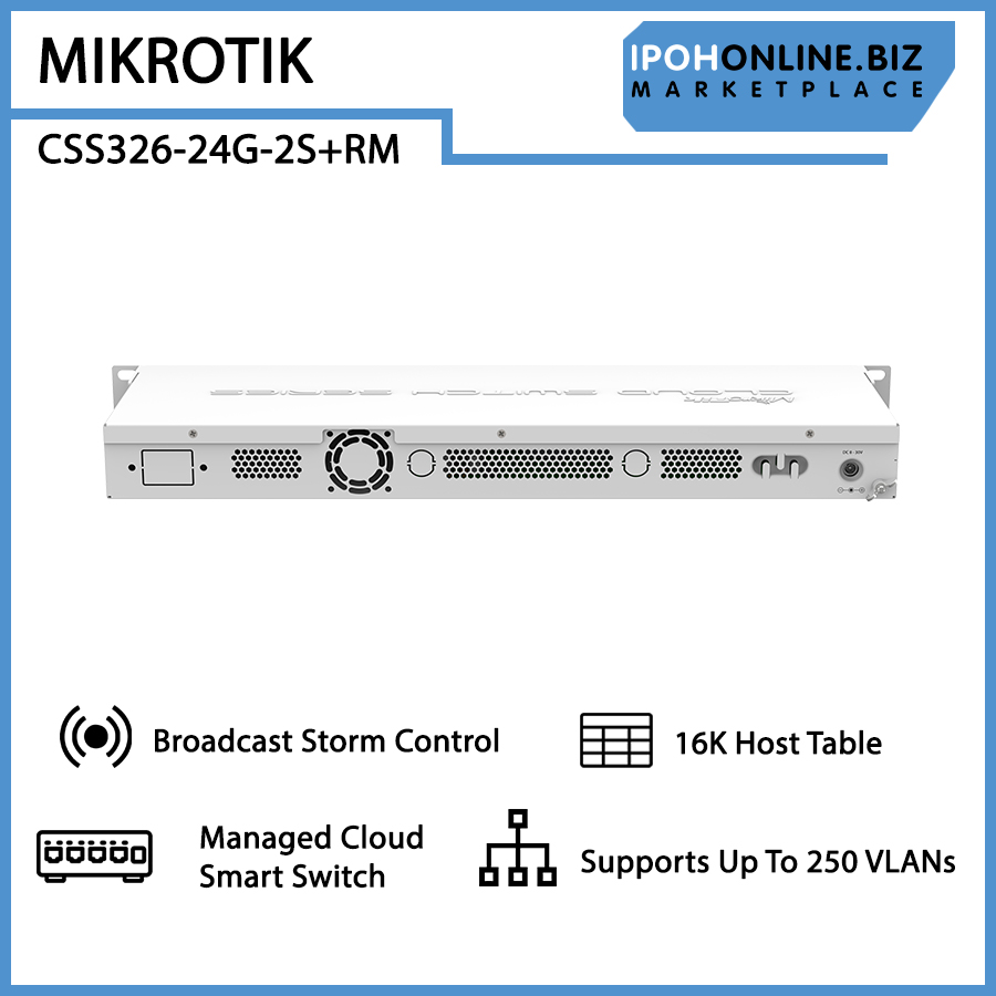 Buy Ipohonline MIKROTIK CSS326-24G-2S+RM Cloud Smart Switch 24 port ...
