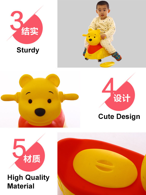 Buy Gdeal Kids Pooh Bear Ride On Potty Training Toilet Chair Children ...