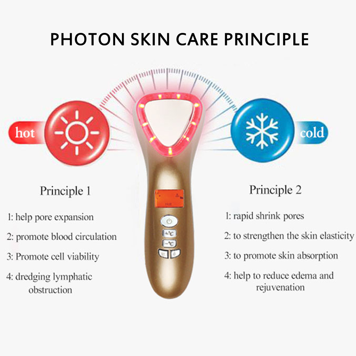 Buy Gdeal Beauty Instrument Facial Massager Firming Care Device Hot And ...