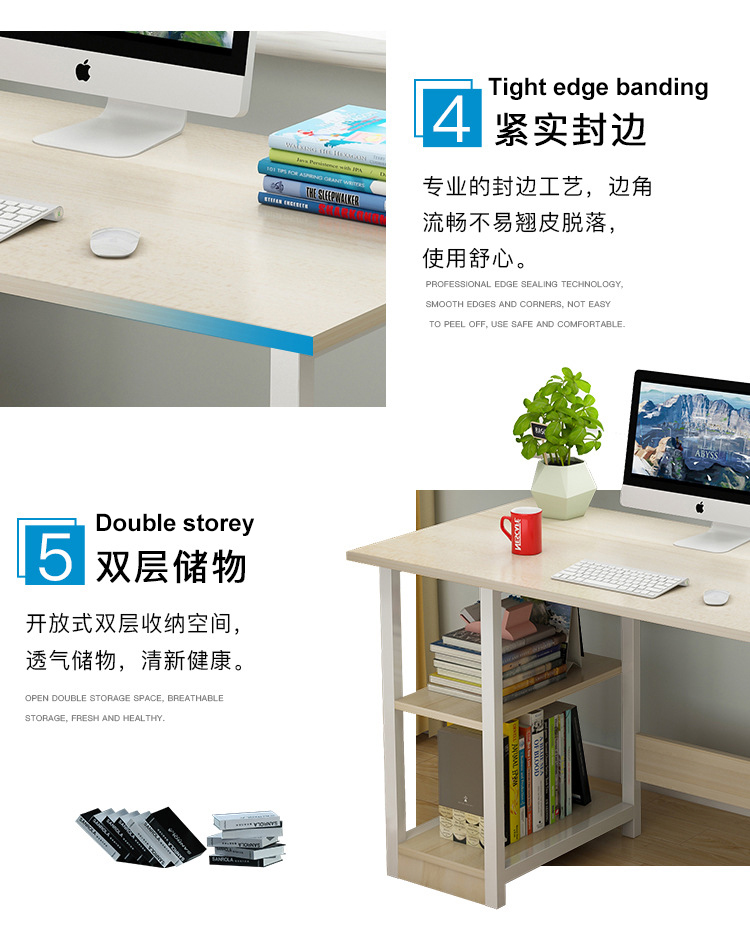 Buy Gdeal GTE Computer Desktop Table Home Desk Simple Modern Economic Desk Small Table Bedroom ...