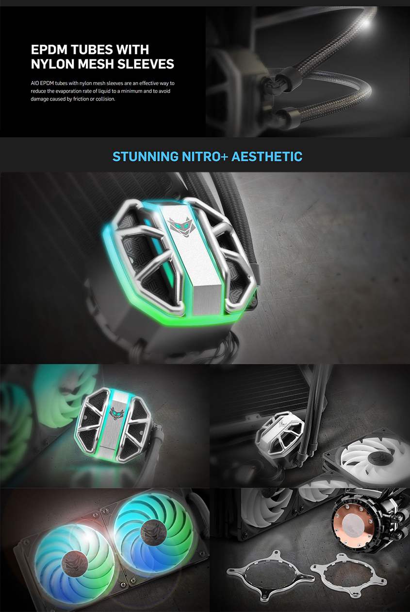 Buy Ipohonline Sapphire NITRO+ Spider S240-A AIO Gaming CPU Cooler ...